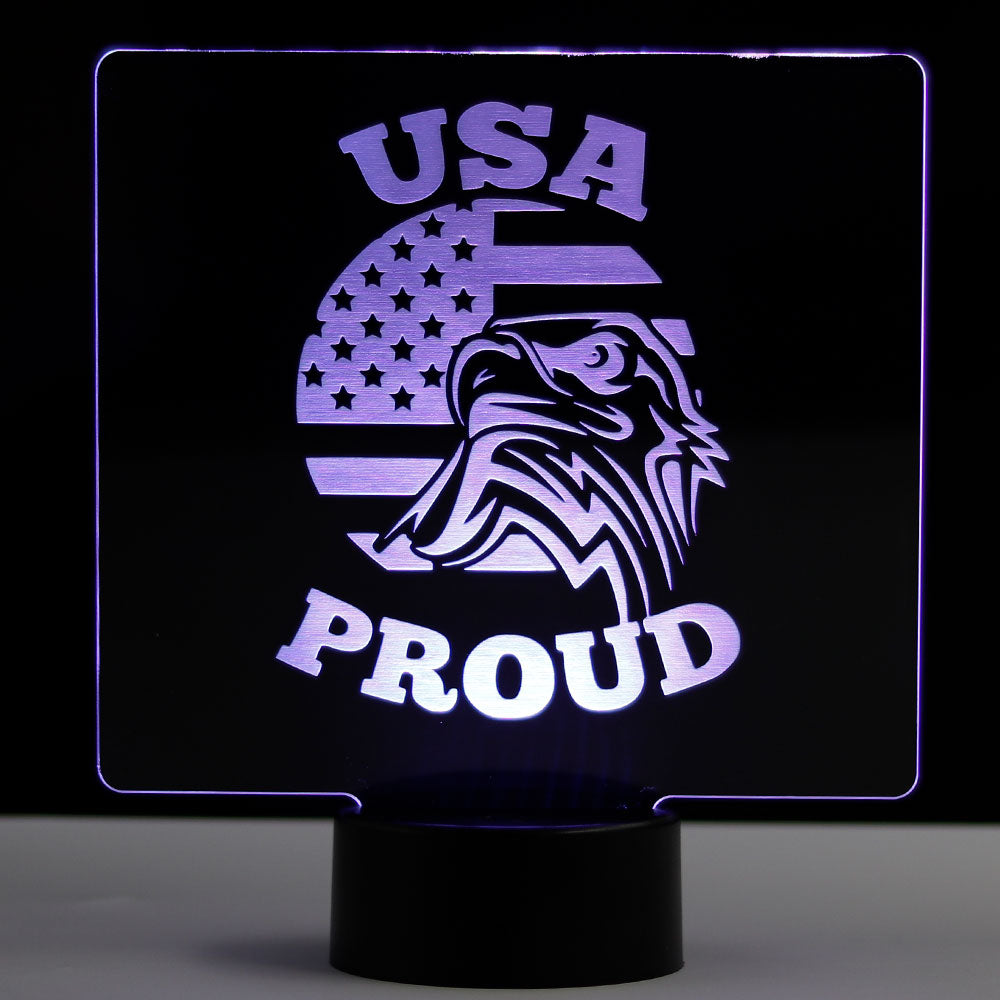 USA Proud Patriotic Led Sign 💡